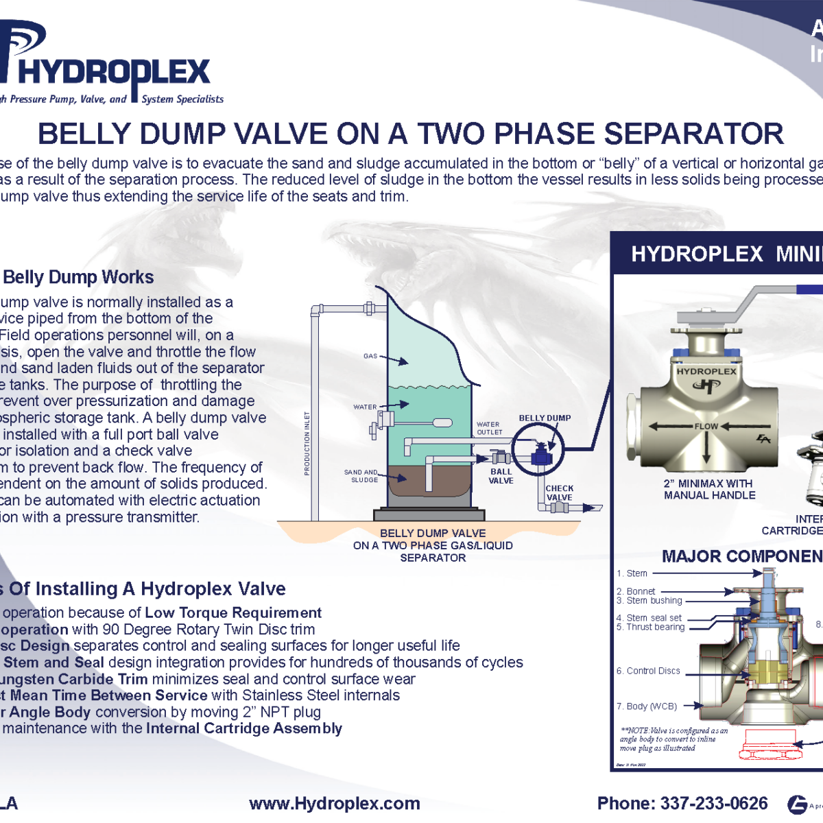Technical Data for Hydroplex Pumps & Valves