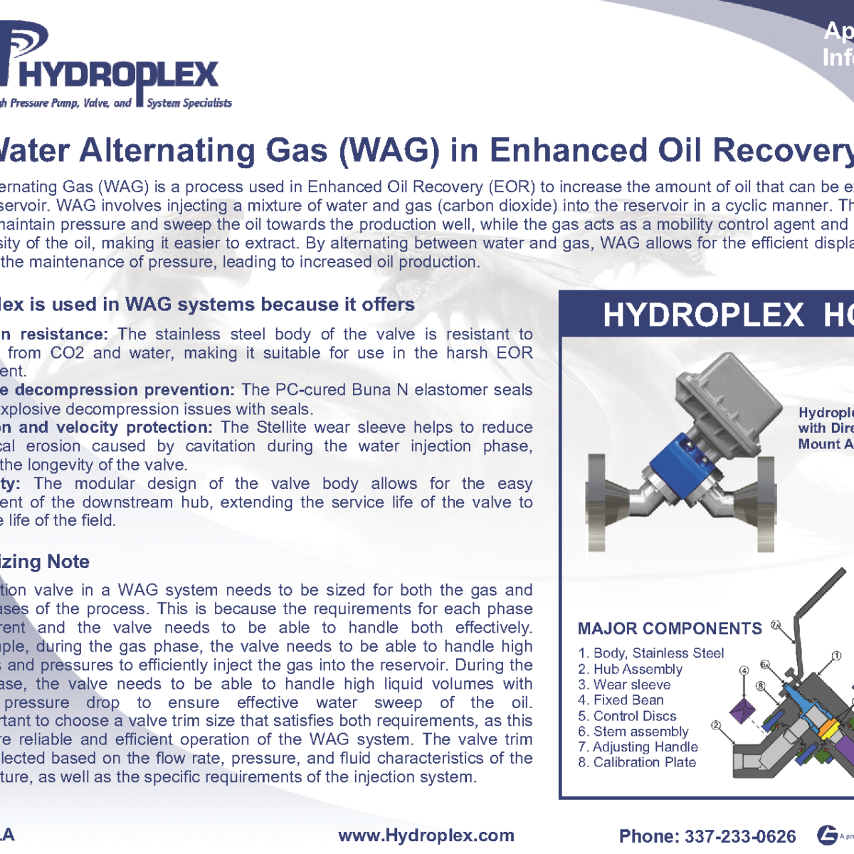 Water Alternating Gas (WAG) in Enhanced Oil Recovery